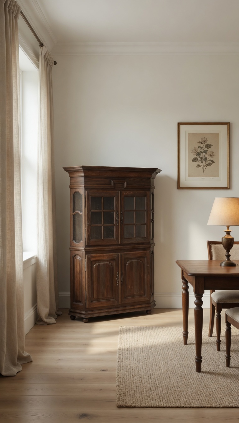 Rustic Solid Wood Vitrine Cabinet - Betel Furniture