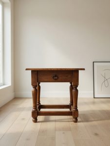 Farm House Style French Oak Side Table - Betel Furniture
